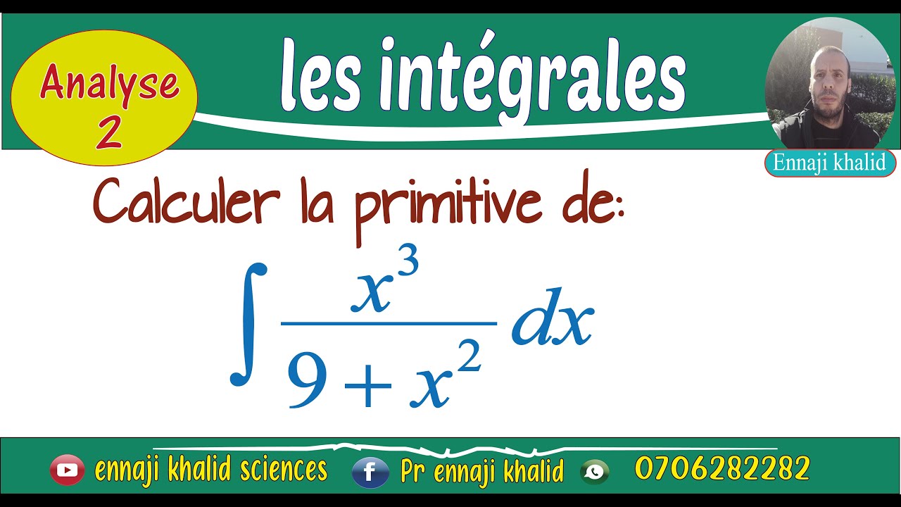 primitive d'une fonction rationnelle - YouTube