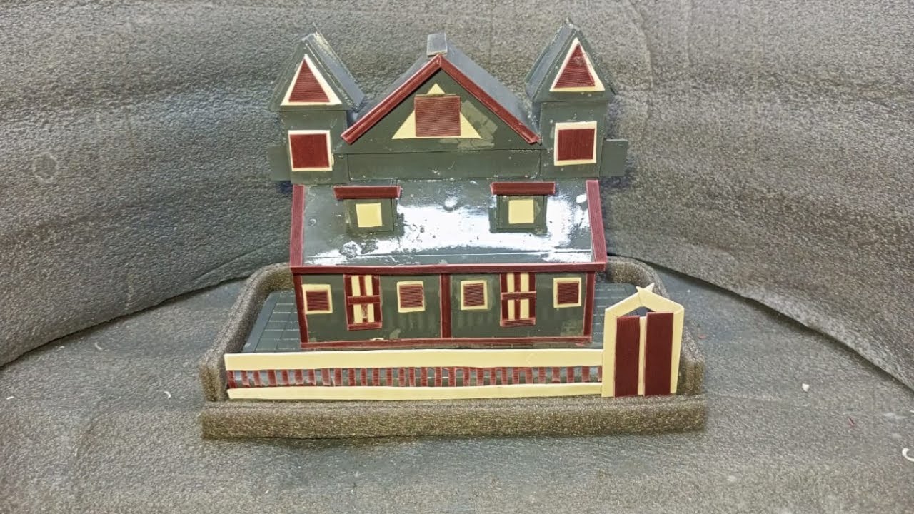 How to make beautiful miniature house || out of PVC pipe sheet.part 1 ...