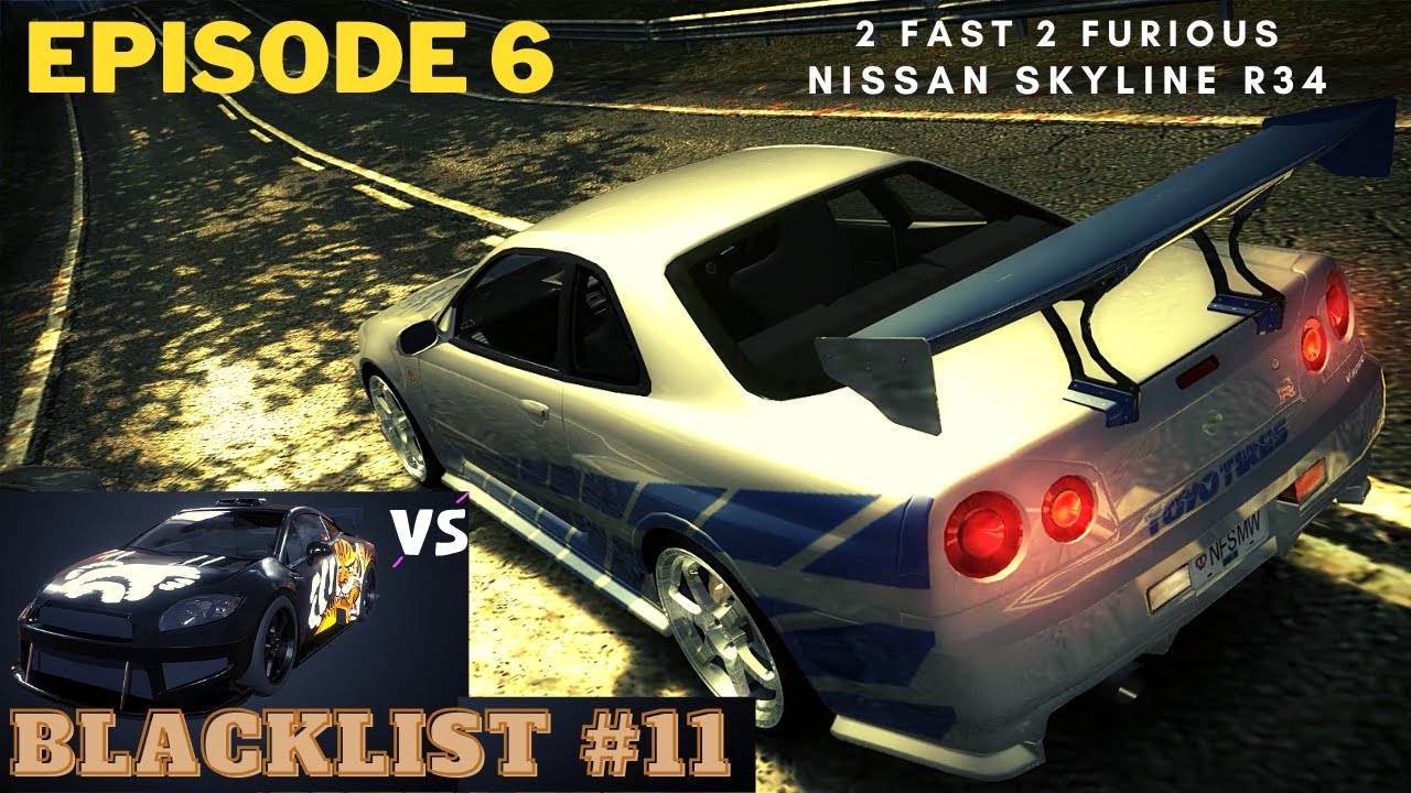 Nissan Skyline R34 vs Mitsubishi Eclipse Need For Speed Most Wanted ...
