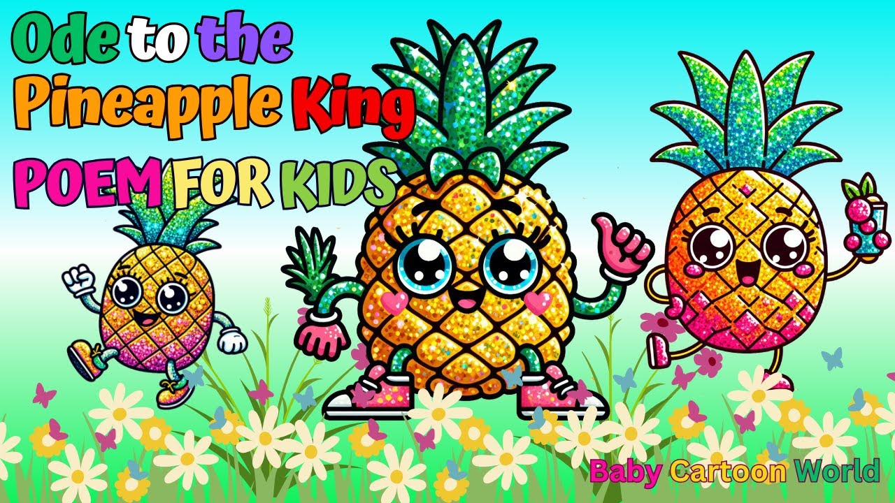Ode to the Pineapple King Poem For kids #pinneapple #cartoon #video #baby #babycartoon - YouTube