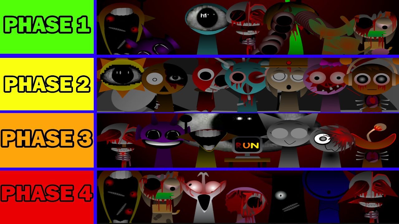Phase 1 VS Phase 2 VS Phase 3 VS Phase 4 VS Phase 5 in Incredibox ...