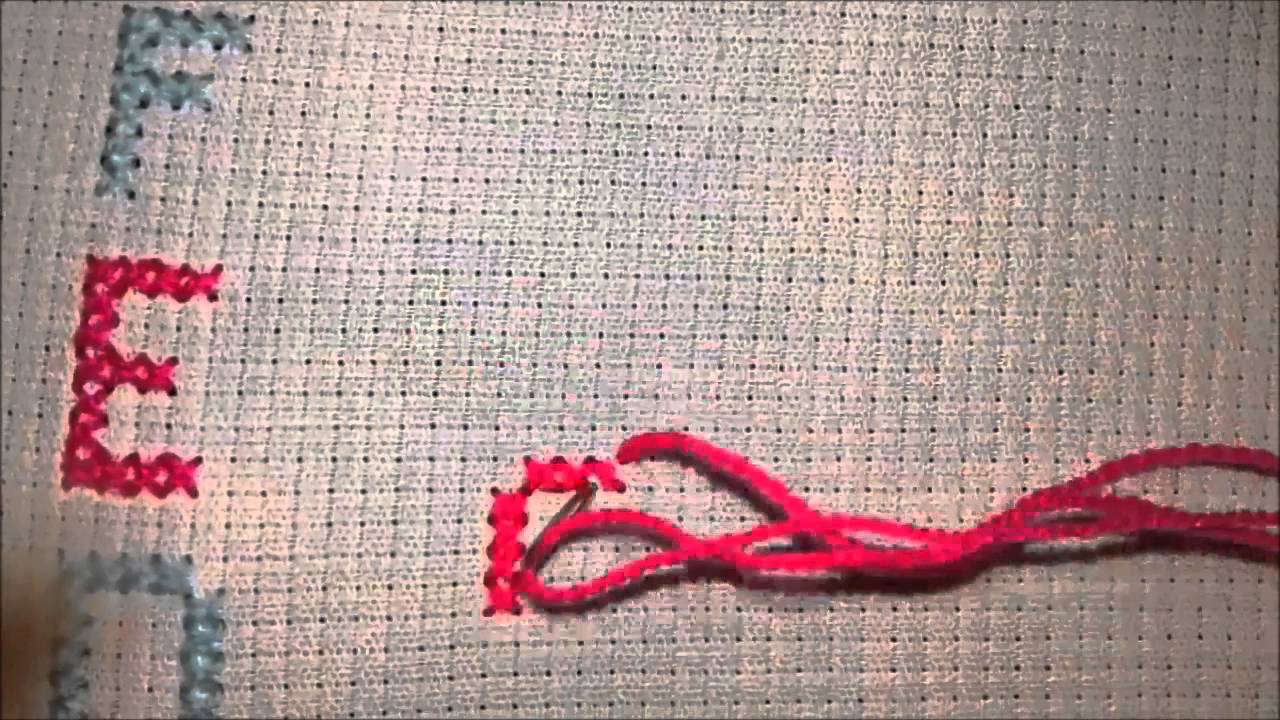 How to cross stitch, G - YouTube