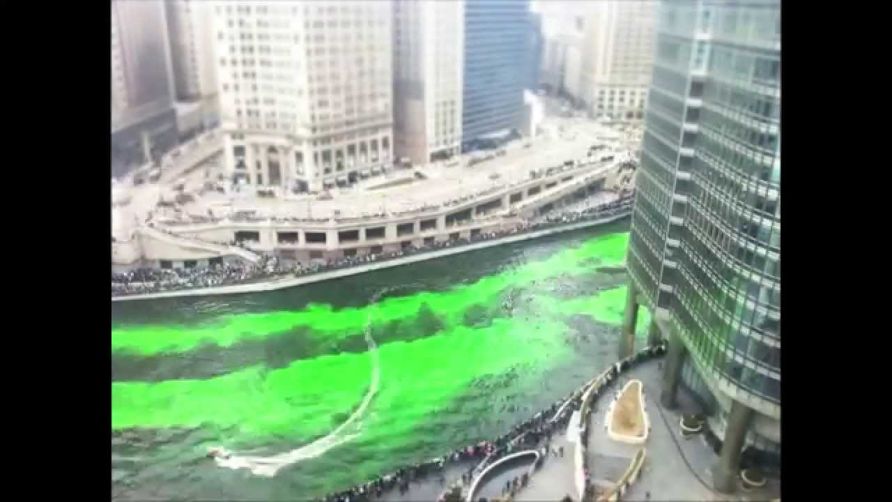Timelapse of the Chicago River Dyed Green 3/12/2011 - YouTube
