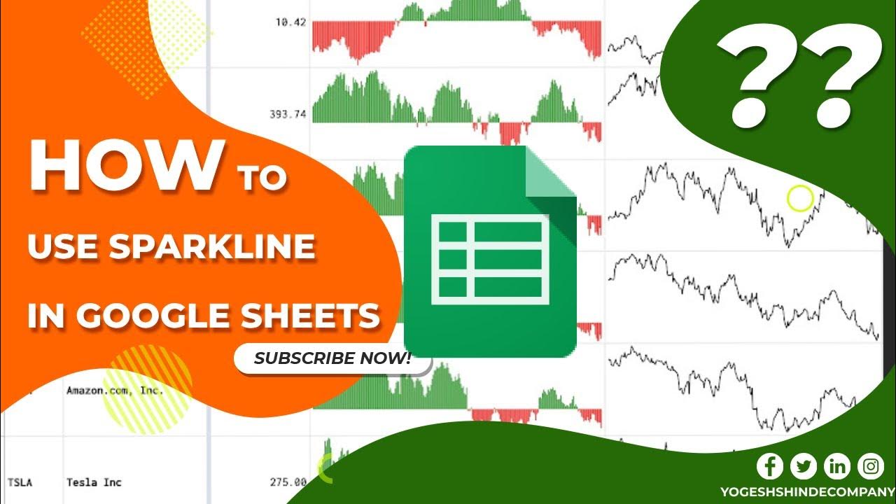 How to use Sparkline in Google Sheets for Data Visualization - YouTube