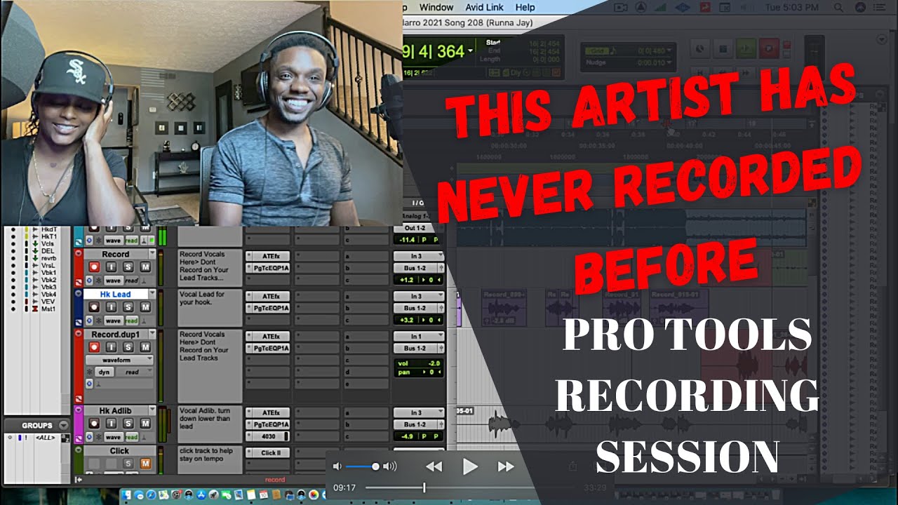 How To Record An Artist "Fedarro Working With An Artist" | Full Pro Tools Recording Session ...