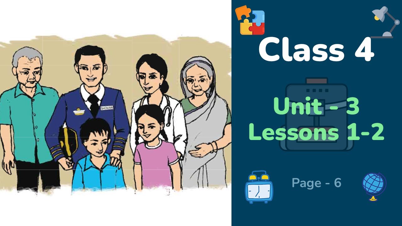 Class 4 English | Unit 3 | Lessons 1-2 | Family - YouTube