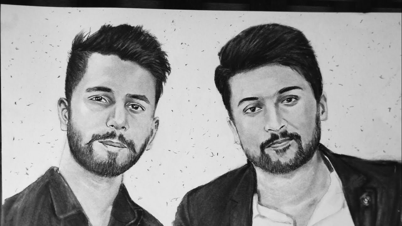 Surya drawing with fan | tamil actor surya drawing - YouTube