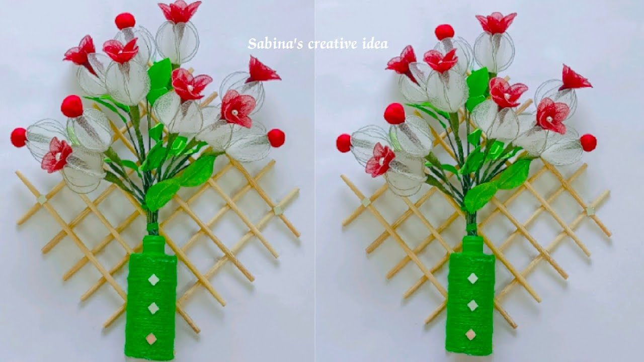 So Adorable Fabric Flower Making Craft Ideas/ How to Make Net Cloth ...