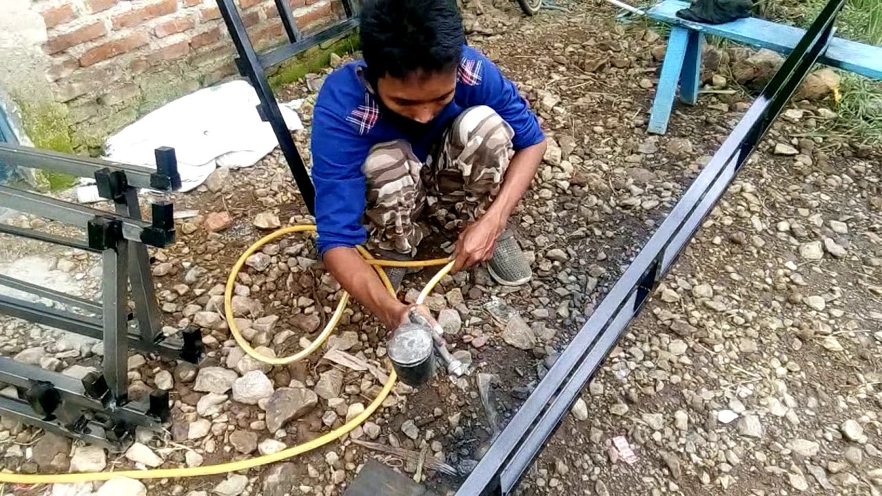 Proses pengecatan sebagai finishingnya - YouTube