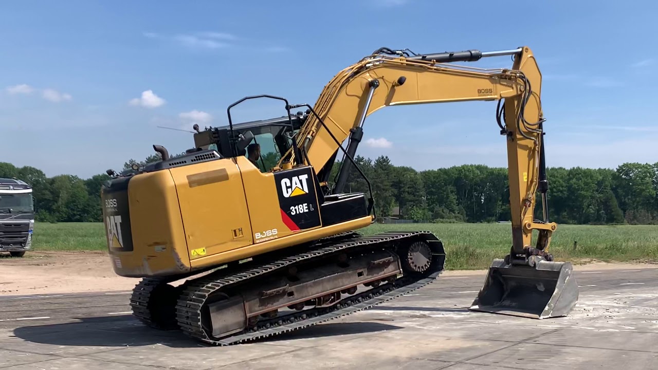 Caterpillar 318EL, year 2013 (Refnr. BM3266) - YouTube