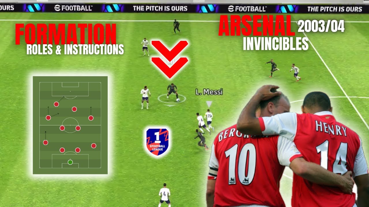 2003/04 Arsenal’s INCREDIBLE 4-4-2 Tactic 😍 eFootball 2024 Best ...