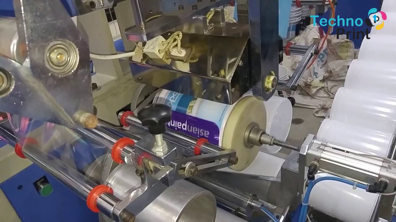 Fully Automatic Heat Transfer Machine for Taper Products - YouTube