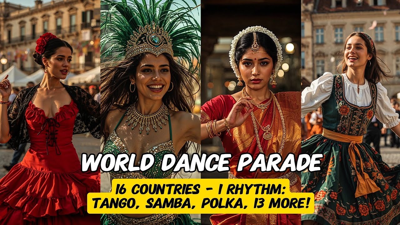 World Dance Parade - Tango, Samba, Polka, and much more! - YouTube