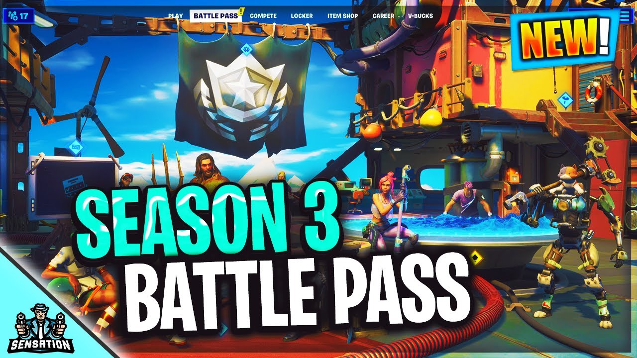 NEW SEASON 3 BATTLE PASS IS HERE UNLOCKING NEW SKINS - YouTube