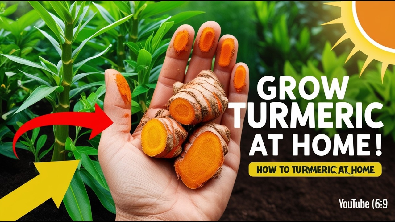 How to Grow Turmeric at Home & Get a BIG Harvest! 🌱💛 (Step-by-Step ...