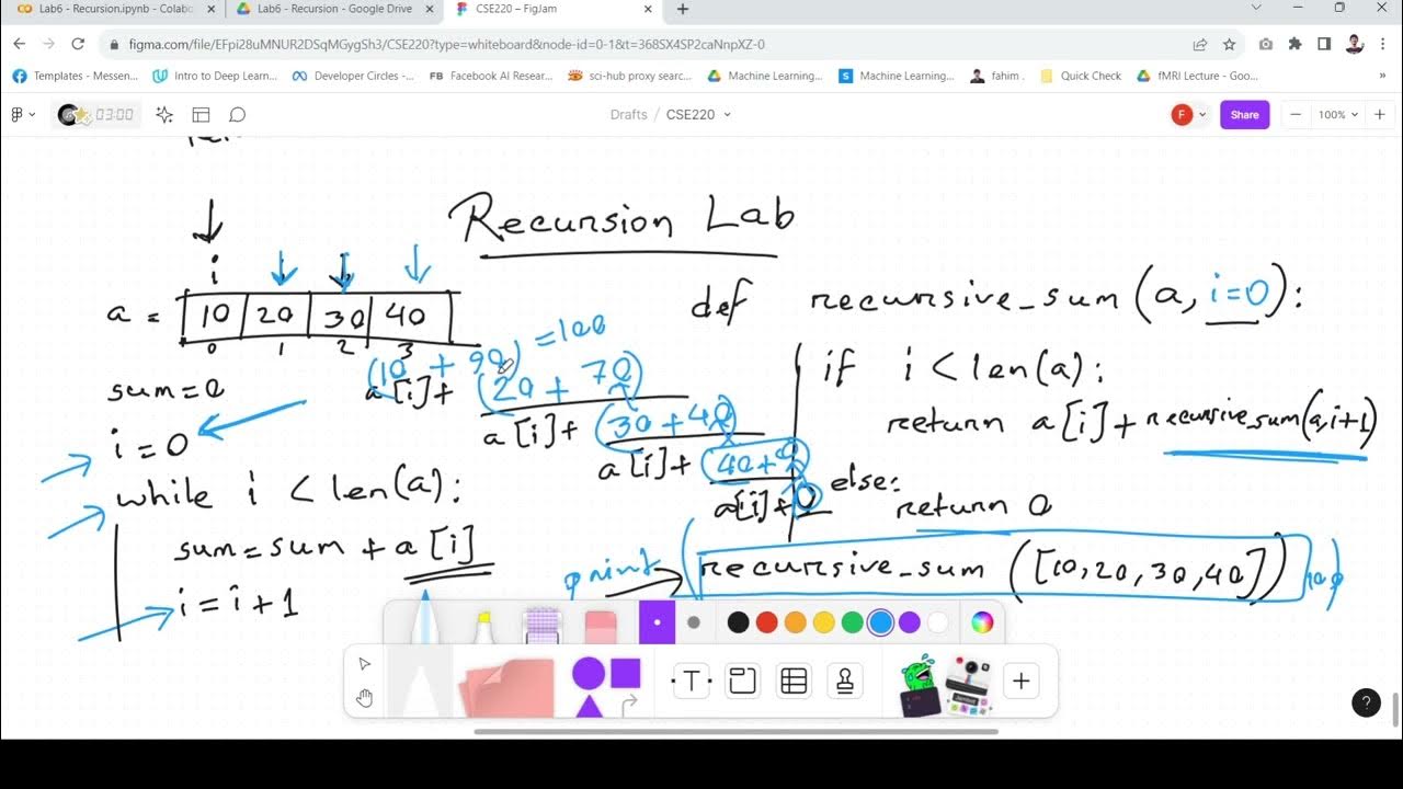 CSE220 (Lab Recording) | Recursion | Fall 2023 - YouTube
