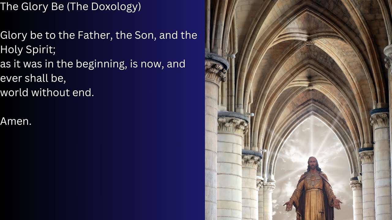Glory Be (Text Only) The Doxology Prayer #catholicprayers #catholicism ...