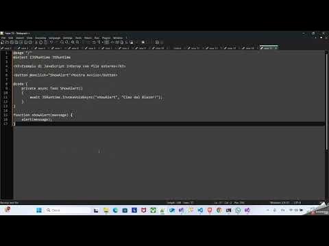 blazor tutorial italiano 16 js interop - YouTube
