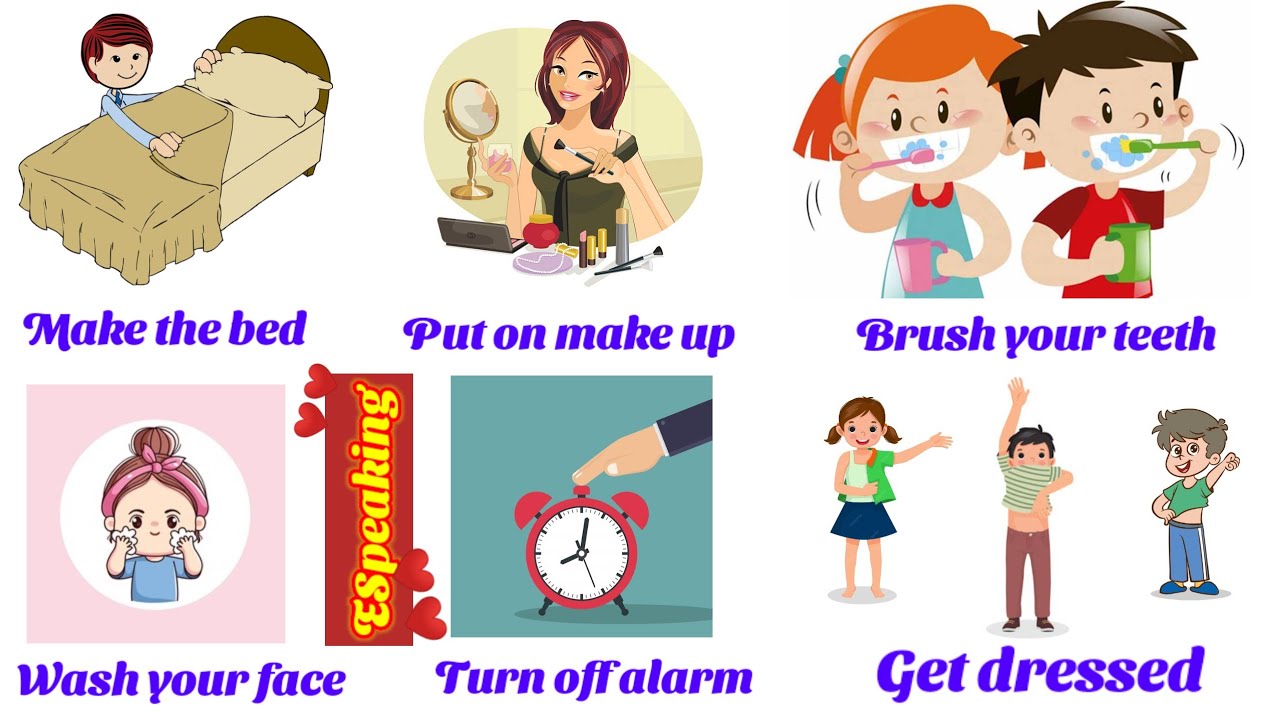 Action Verbs For Everyday Life | Action Verbs | Basic English ...
