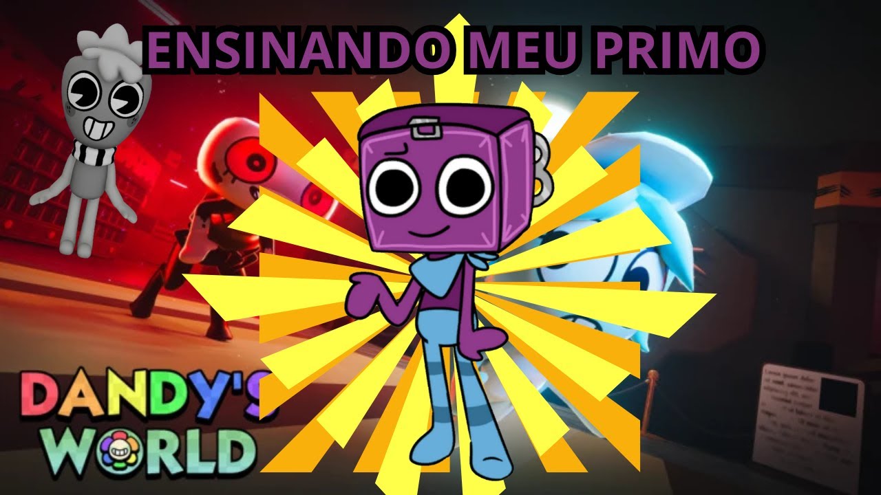 ensinando meu primo a jogar dandy´s world - YouTube