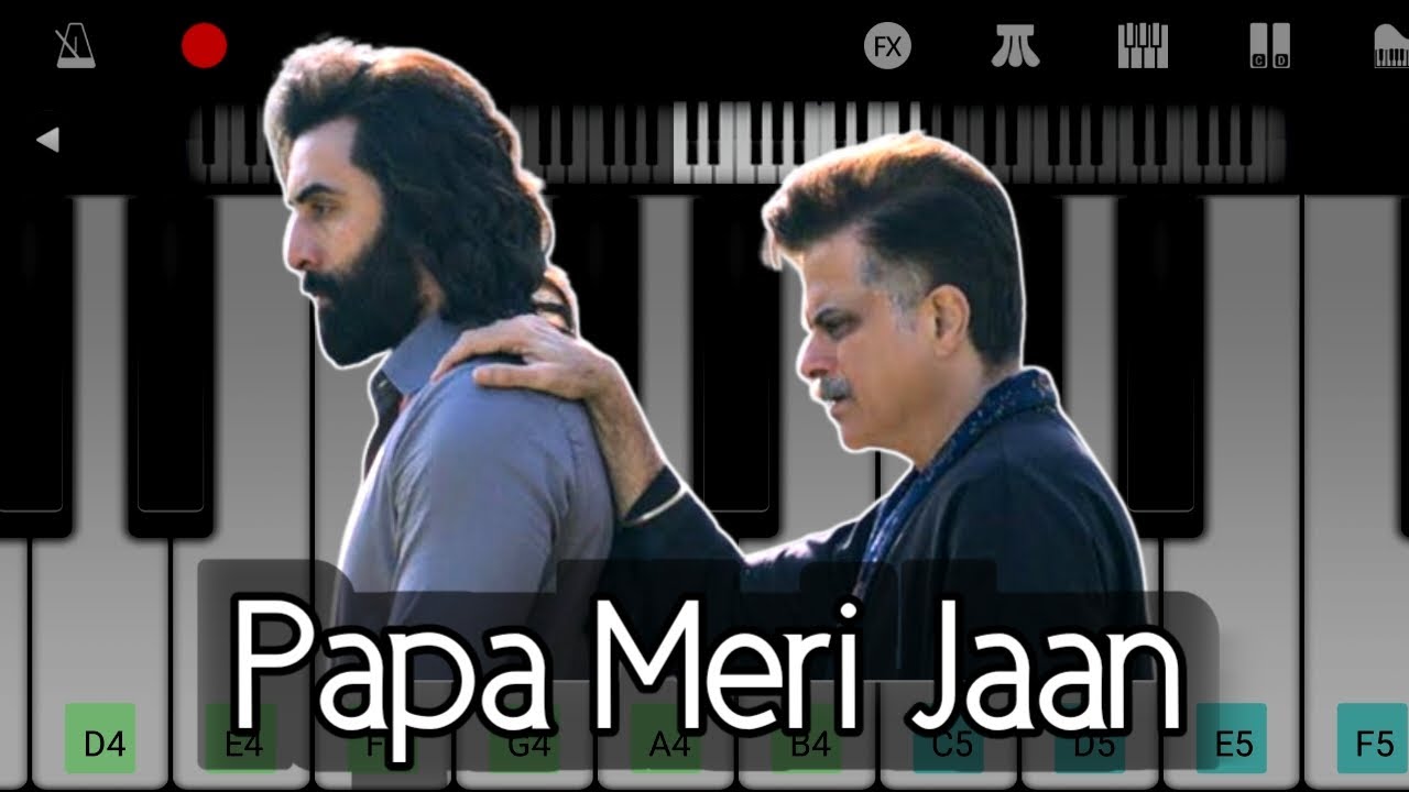 Papa Meri Jaan Piano | Animal | Easy Piano Tutorial | WalkBand - YouTube