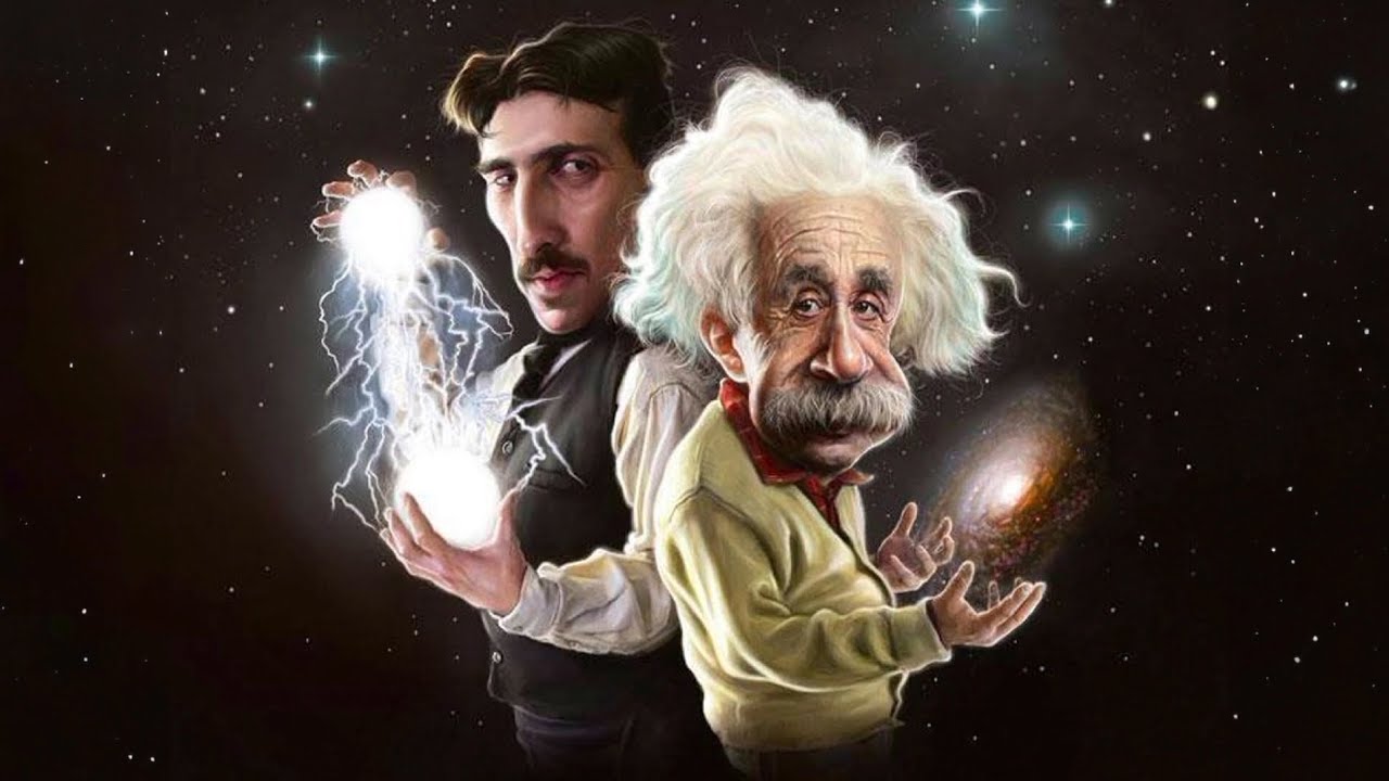 Albert Einstein and Nikola Tesla meme[TNMT theme song](reversed) - YouTube