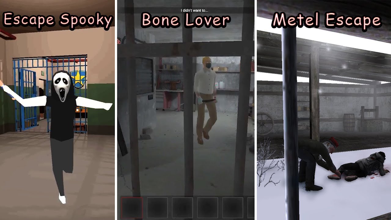 Metel Horror Escape | Bone Lover Horror Escape | Escape Spooky | Gameplay And Caught Battle ...