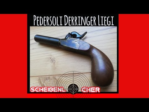 Pedersoli Liegi Derringer - Vorstellung und Schusstest (Indoor Schießen ...