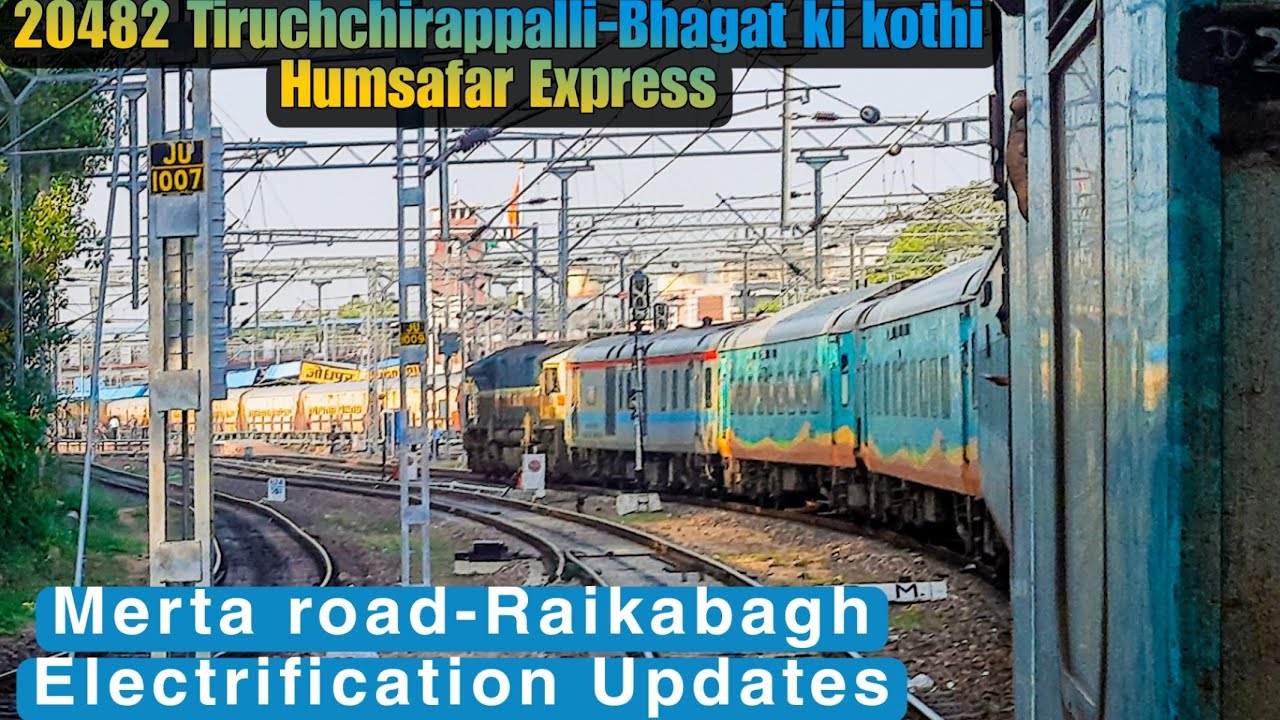 Merta road -Jodhpur Short train journey #humsafarexpress - YouTube