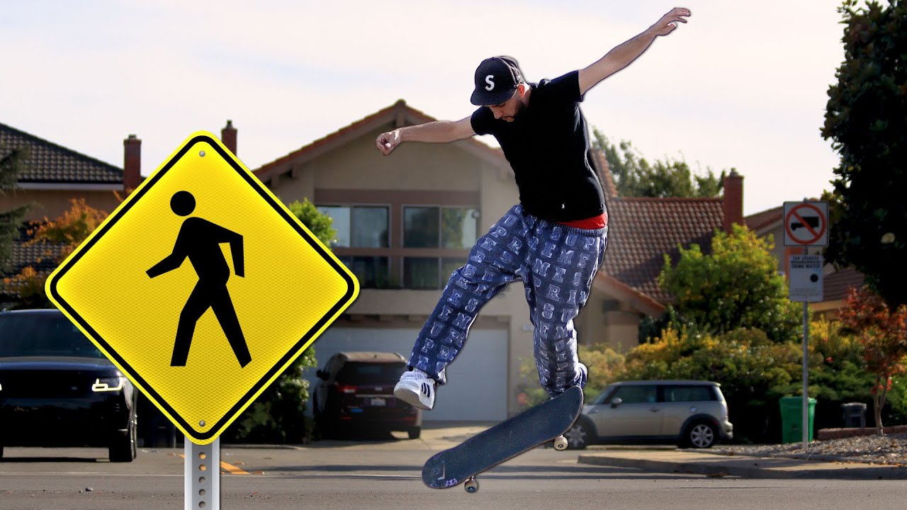CROSSWALK GAME OF SKATE - YouTube