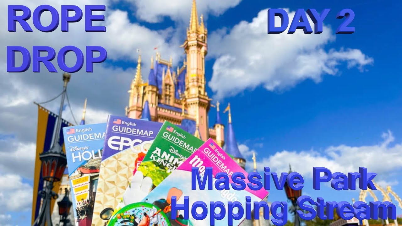 Rope Drop: Day 2 Massive Disney World Park Hopping Virtual Stream - YouTube