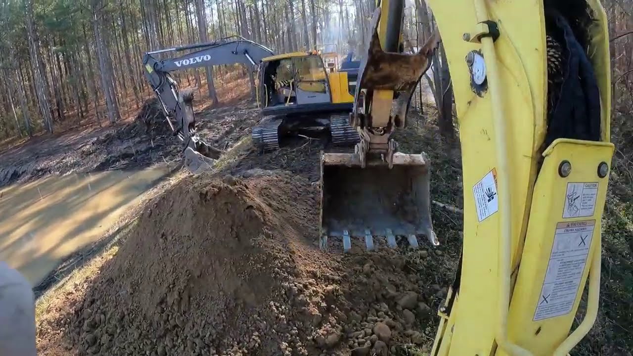 Restacking The Fire And Installing The New Overflow - YouTube
