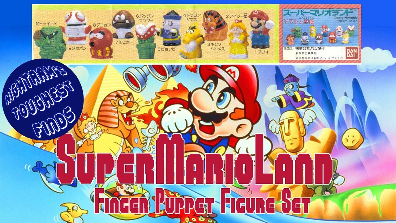 Nightram's toughest finds: Super Mario Land Finger Puppet Set - YouTube