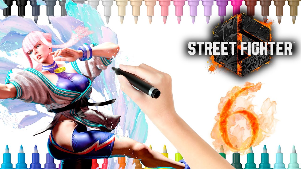 Street Fighter 6 Coloring Pages / character MANON / Coloring All ...