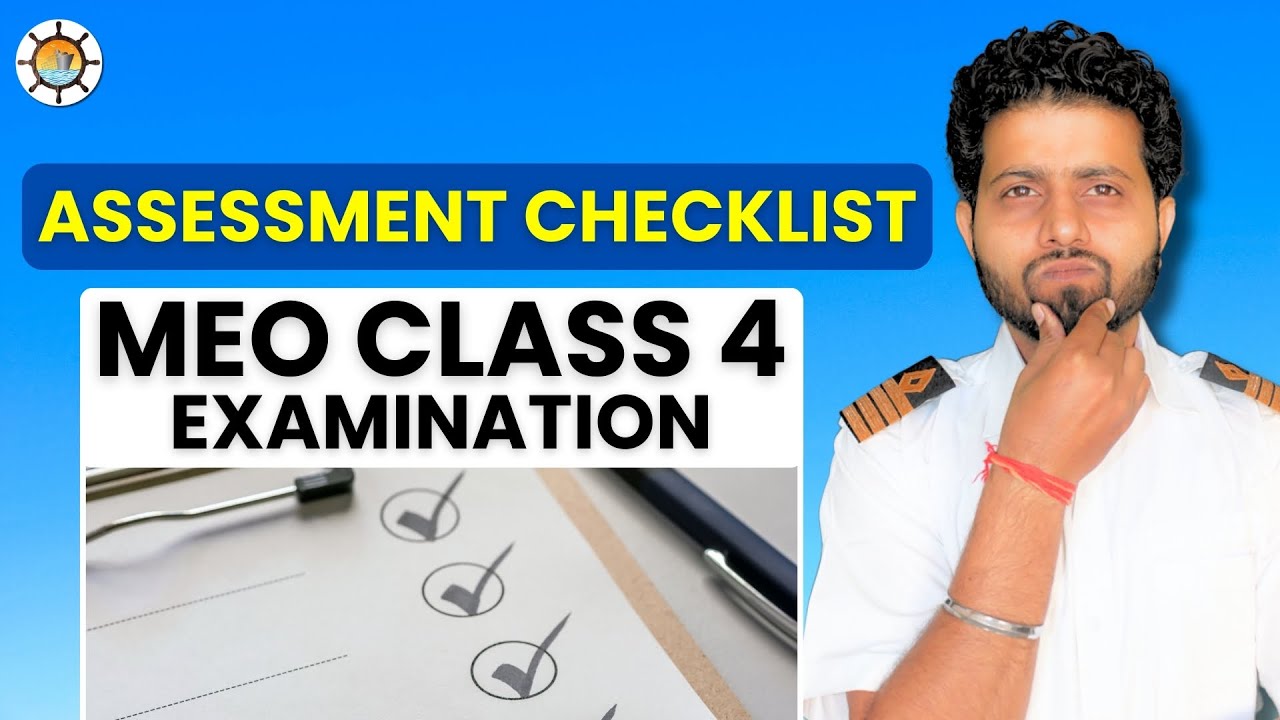 What is the Assessment Checklist required for your MEO Class 4 exams ...