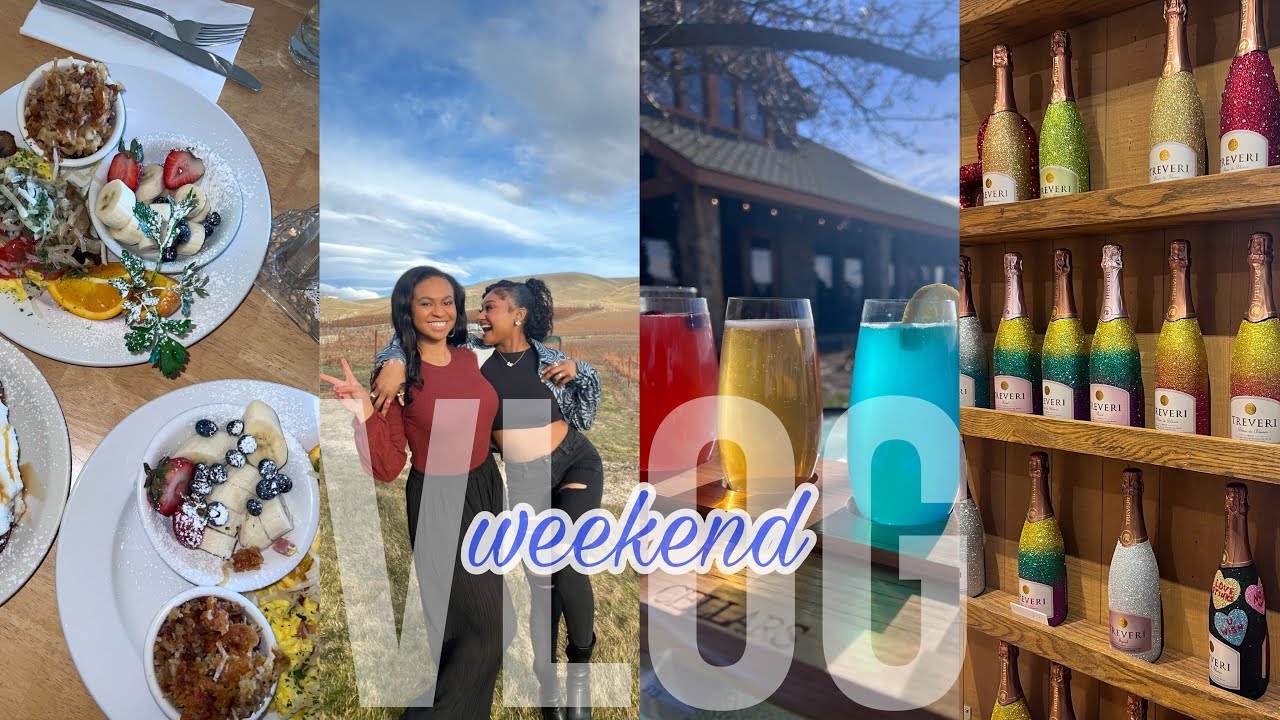 WEEKEND VLOG | sunday funday, brunch vibes, winery - YouTube