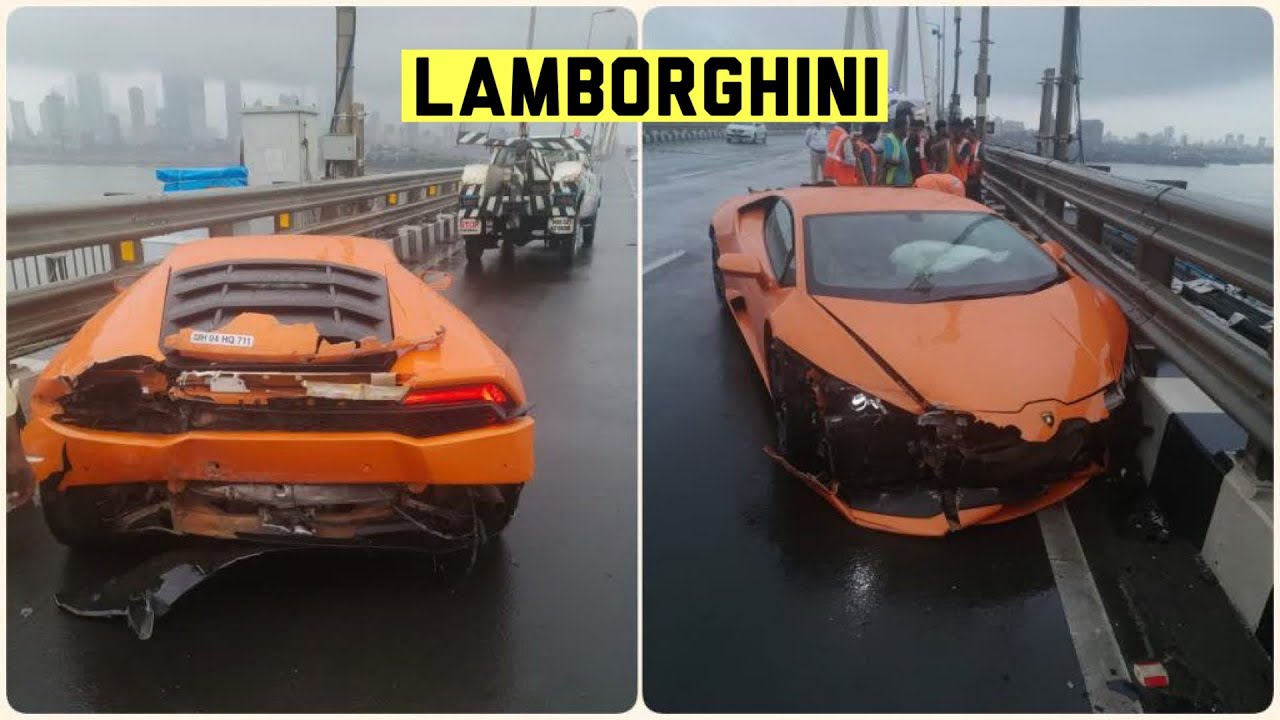LAMBORGHINI CRASH 💔💔 SUPER CAR At High Speed 🥺🥺 - YouTube