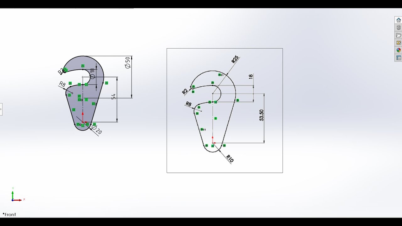 #4 MEMBUAT SKETSA SOLIDWORKS PART 2 - YouTube