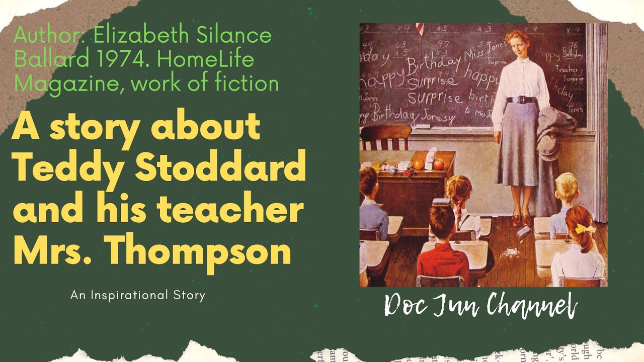 Teddy Stoddard and his teacher Mrs Thompson - YouTube