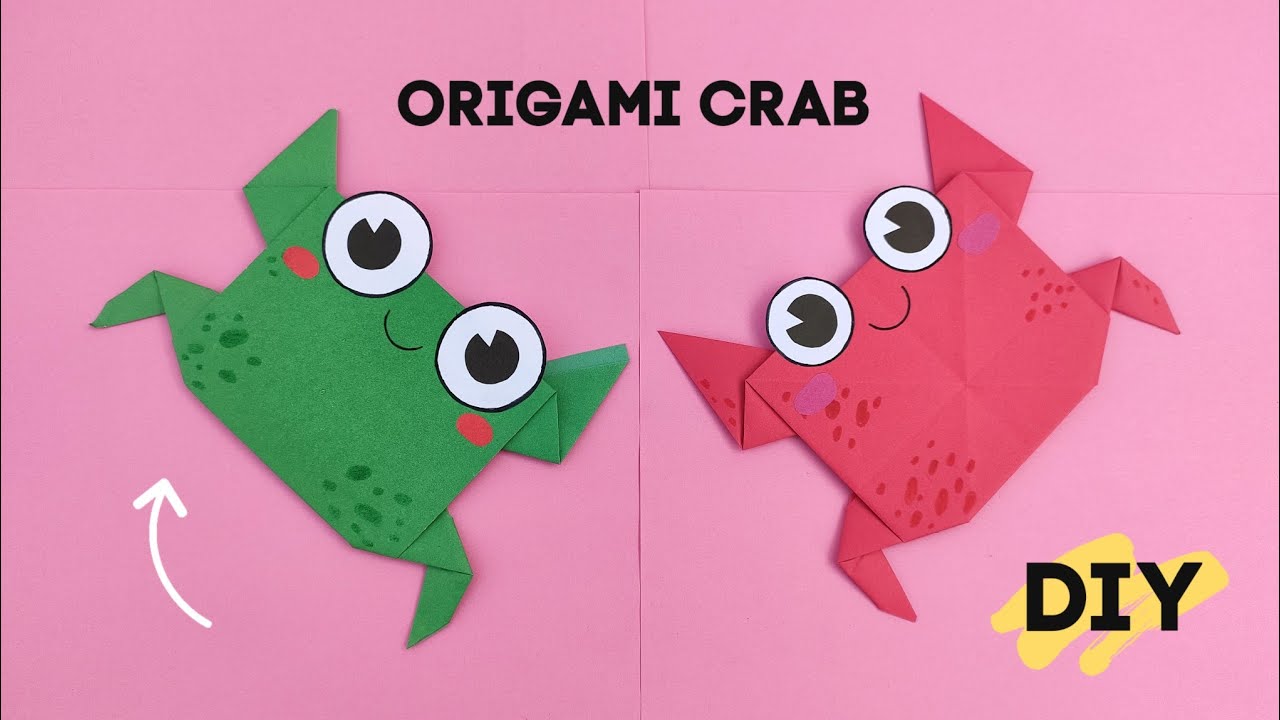 Origami Paper Crab | How to make a paper Crab | DIY Paper Crab | Toy ...