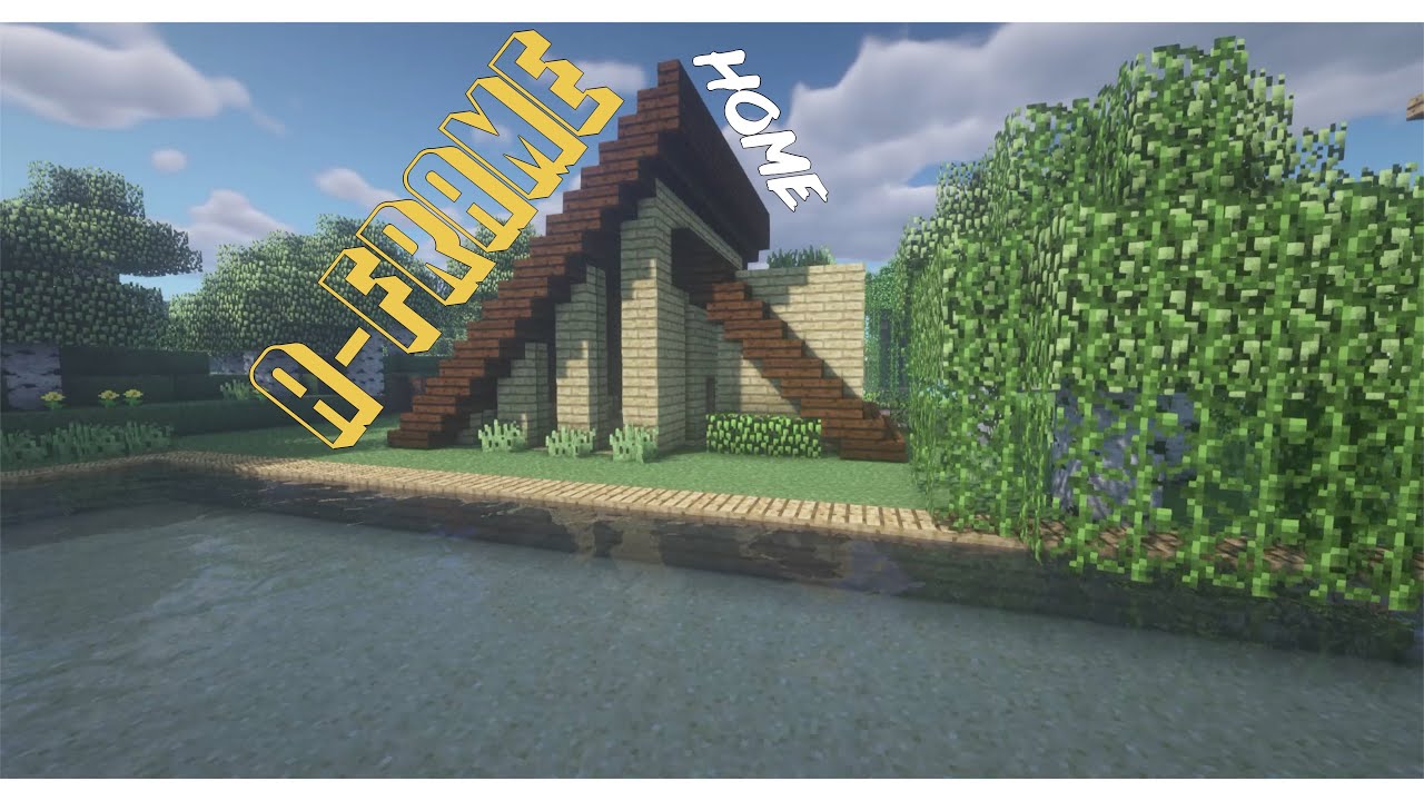 Minecraft: A-Frame Starter House | How To Build | Episode 15 - YouTube