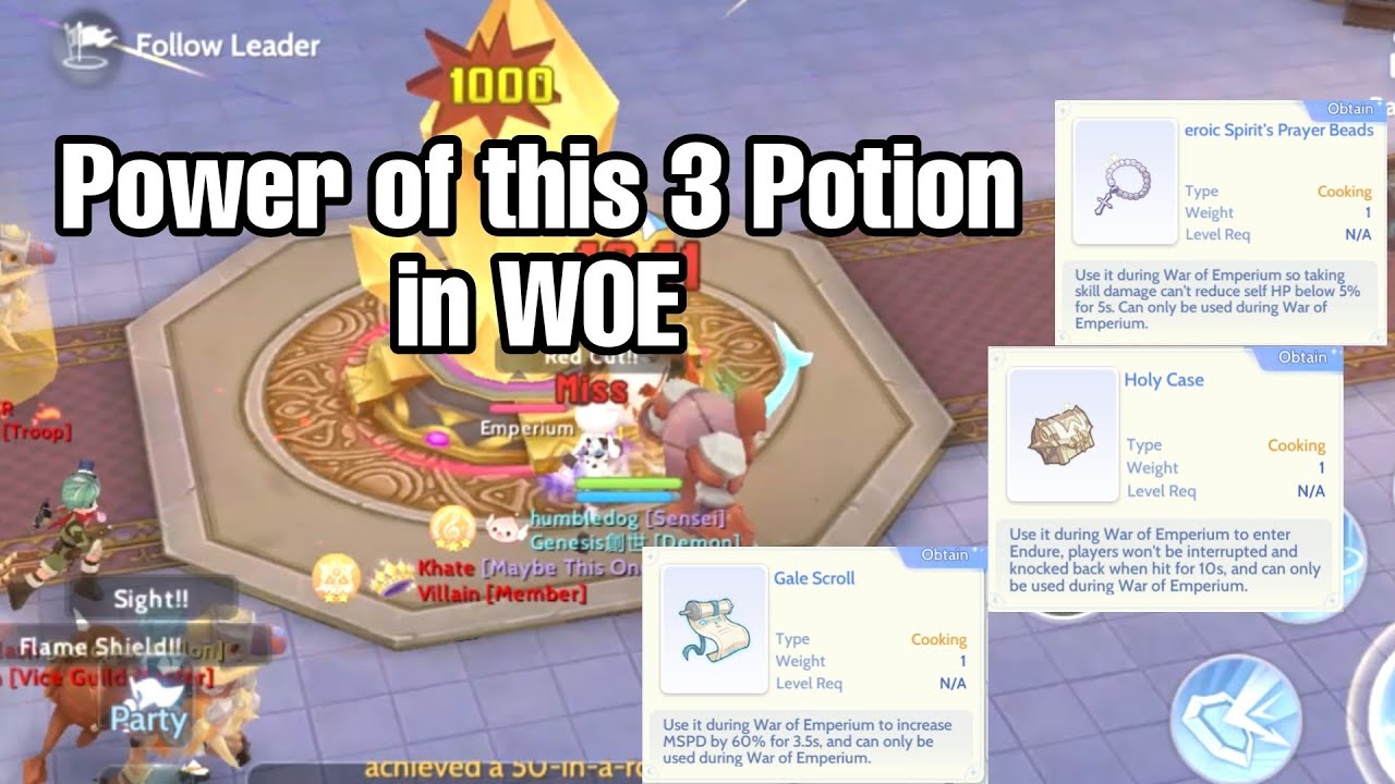 This is why you should buy this potion for WoE - Ragnarok Origin Global ...
