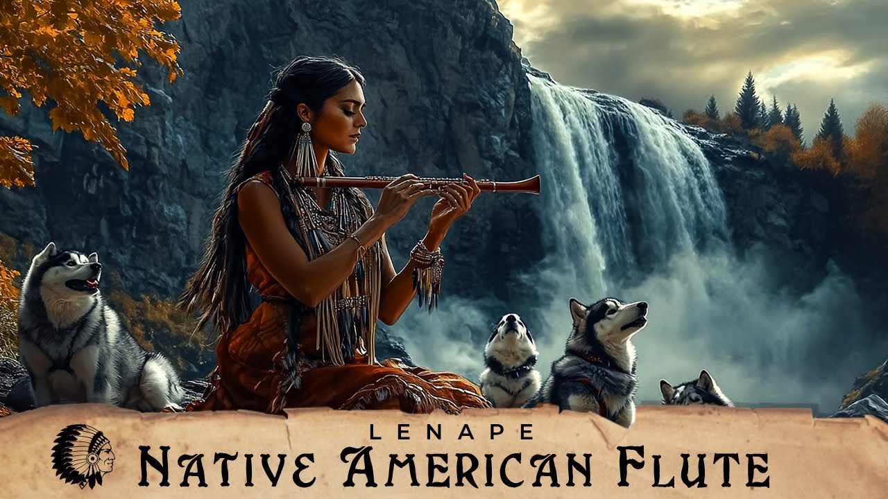 Mystical Waterfall - Native American Flute and Nature sounds - Sleep ...