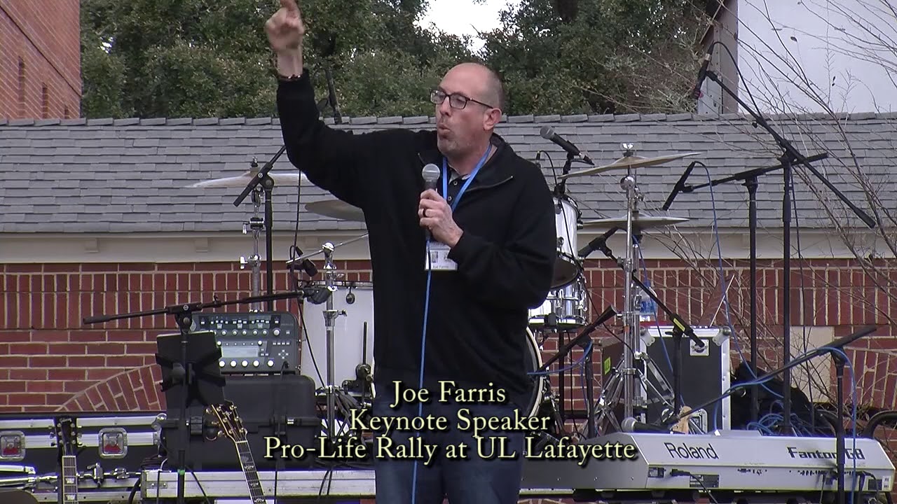 2018-01-20 Pro-Life Rally Talk at UL Lafayette with Joe Farris - YouTube