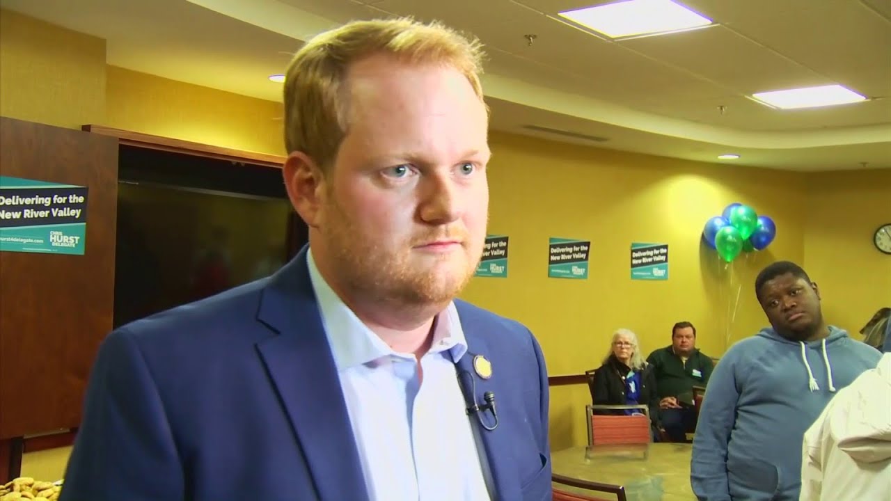 Full interview with Virginia Del. Chris Hurst after campaign sign ...