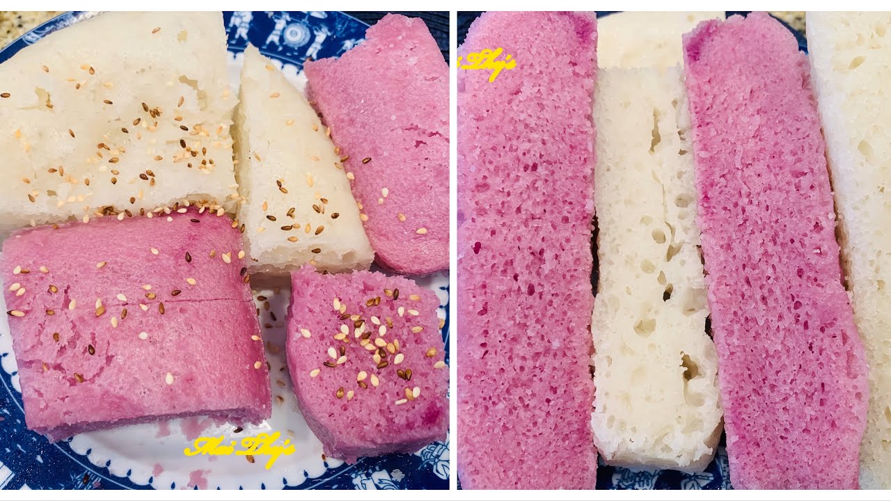 Steamed Honeycombs Cake | Bánh Bò Hấp | bái táng gāo (白糖糕) | Steamed ...