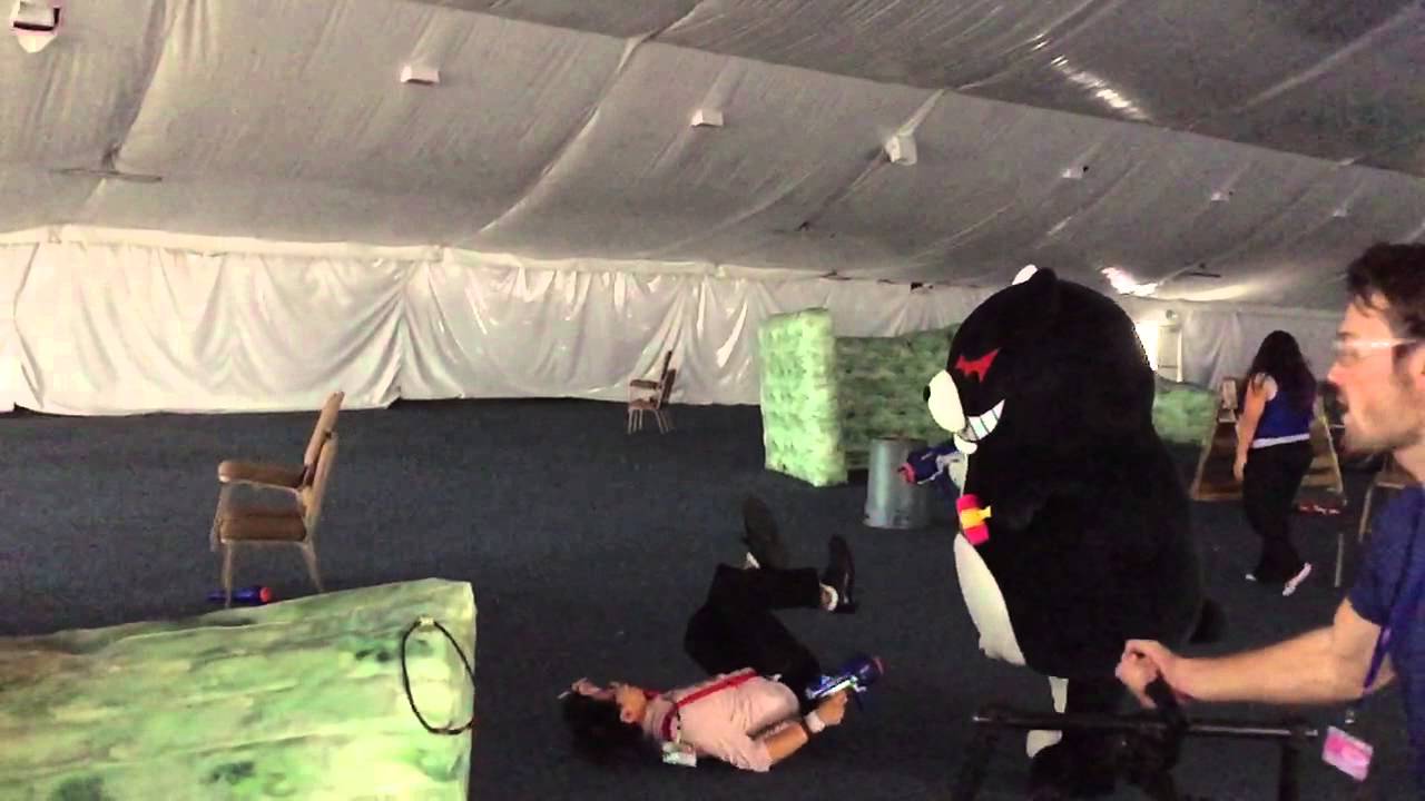 Monokuma Finds the Blackened in Real Life Danganronpa Fight - YouTube