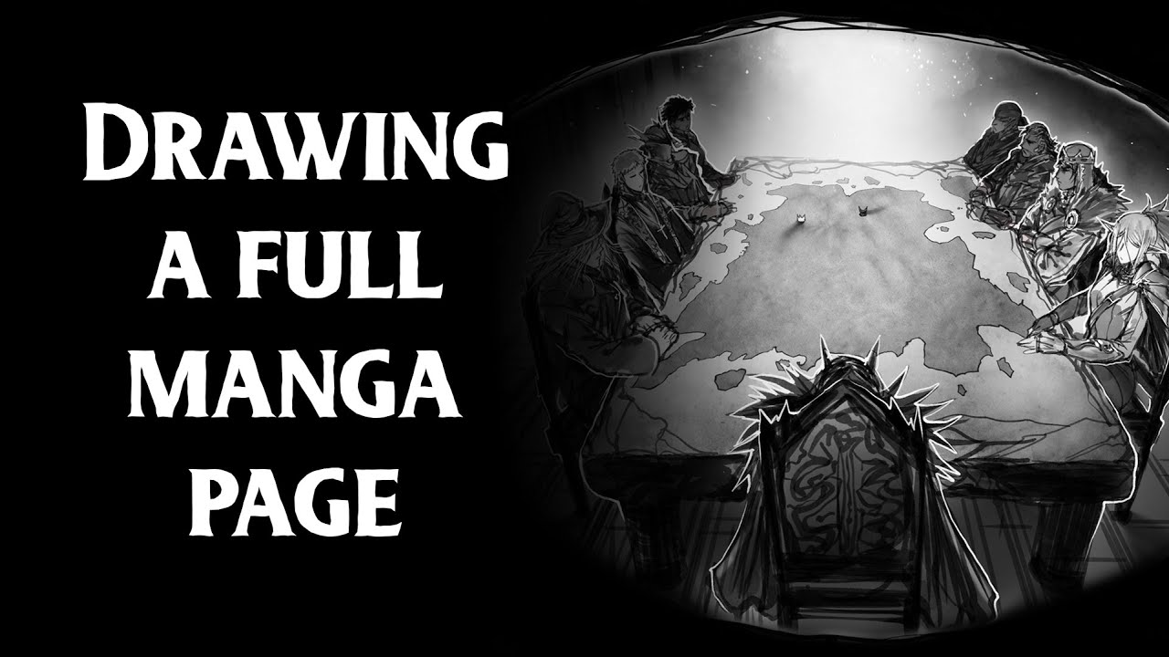 DRAWING a page of my MANGA Ramia-Yana - YouTube