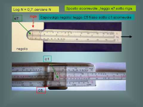 calcolo logaritmo con regolo e tabelle cfr. - YouTube