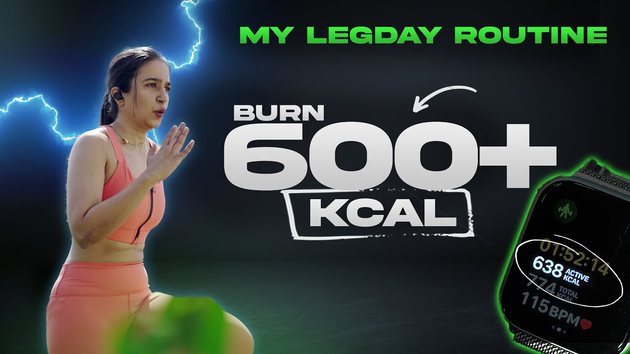 LEG DAY ROUTINE AT GYM | Burn 500+ Kcals with me at the gym!!!! - YouTube